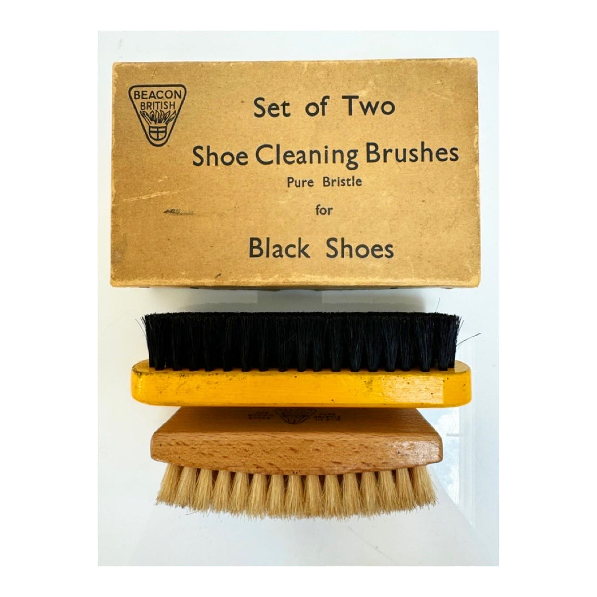 Set of Two Shoe Cleaning Brushes by Beacon British, 1950s – Colourful Fable